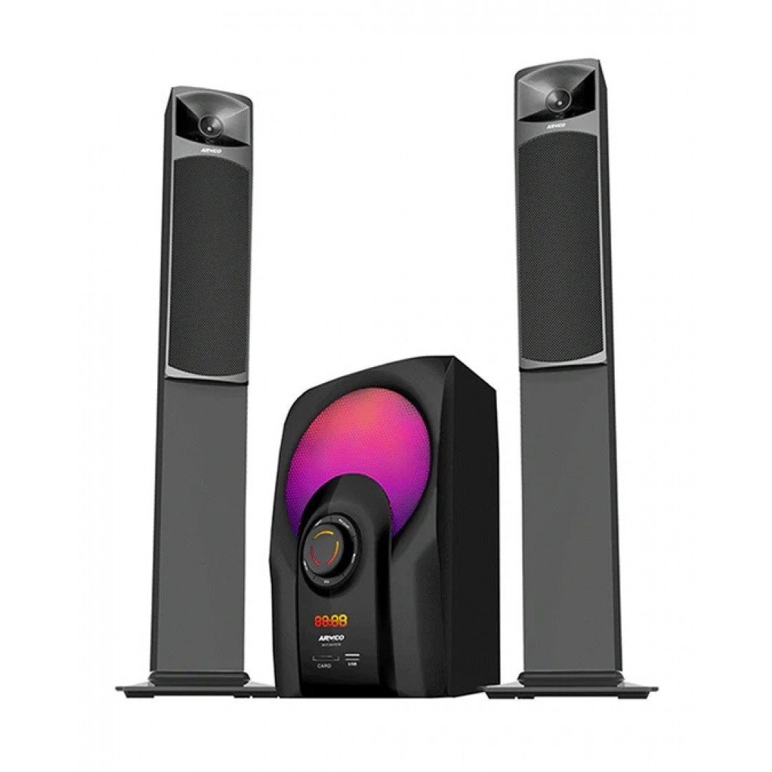 Armco Sub Woofer, 2 Tall Boy Speakers: AHT-8075TB
