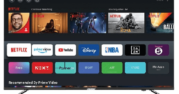 Vision Plus 55″ 4K Frameless V+ OS Smart TV: VP8855KV